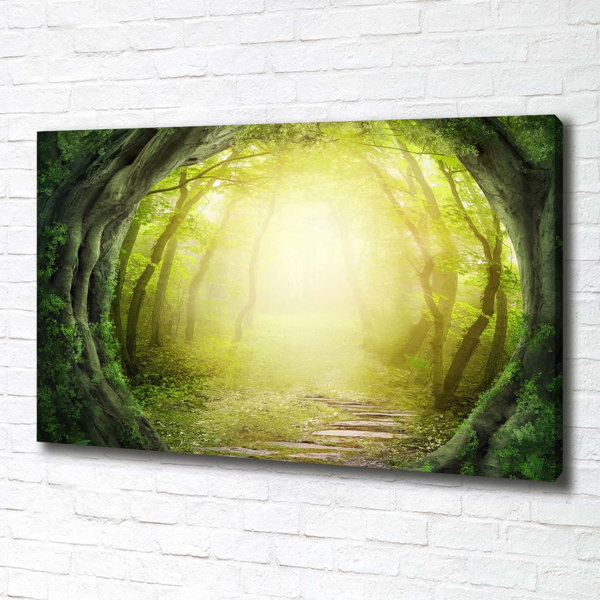 Union Rustic Tunnel mit Bäumen - Kunstdrucke auf Leinwand | Wayfair.de